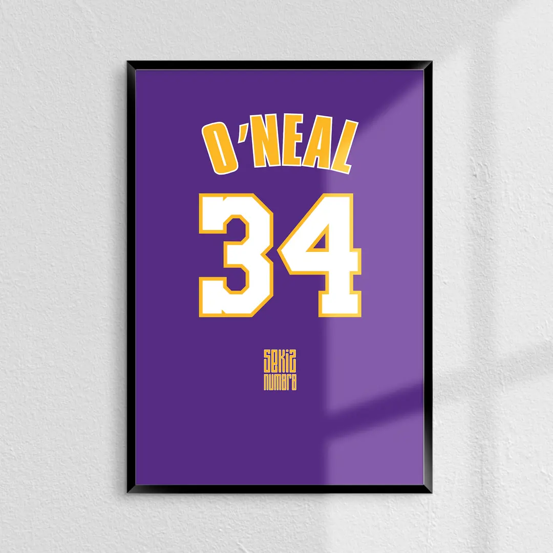 Shaquille O'Neal 34 Poster - SekizNumara