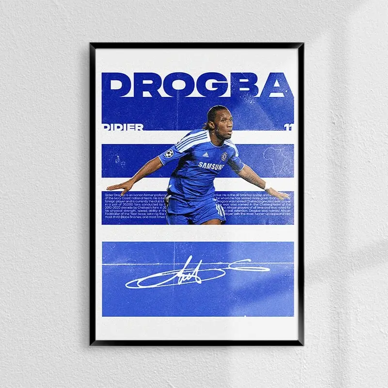 Didier Drogba Unutulmazlar Serisi Poster - SekizNumara