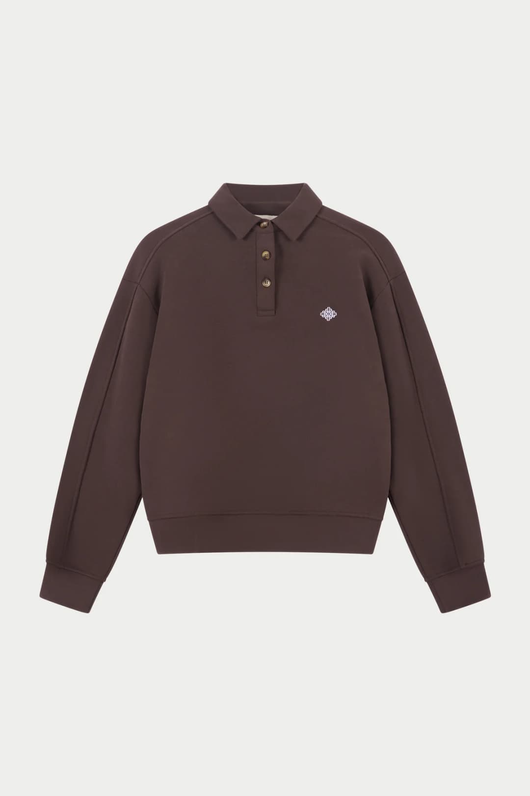 TCC Chocolate Polo Yaka Sweatshirt | 3.800₺ yerine 1.250₺ | NANIM