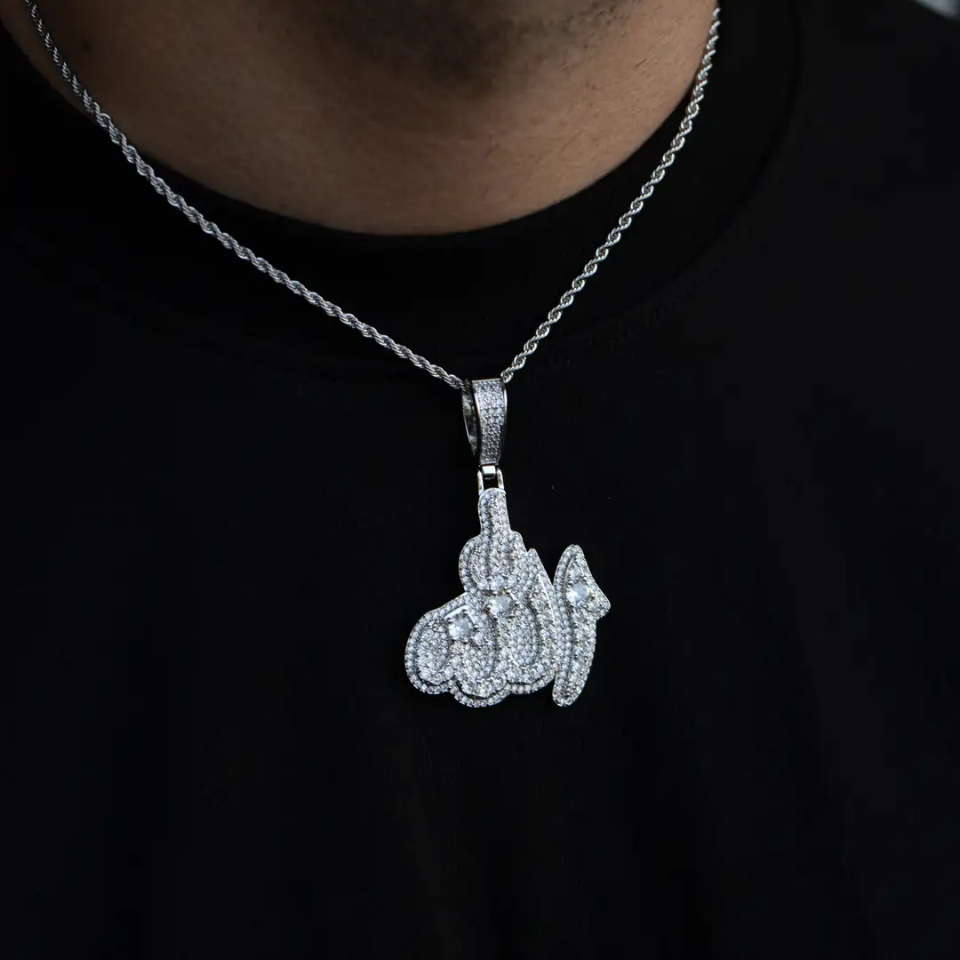 ALLAH Chain Pendant V2 | Çeko Chain – Streetwear & Iced Out Takılar