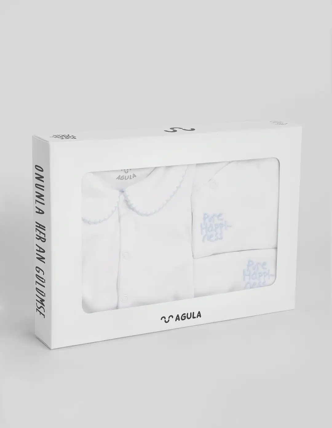 Agula Newborn Baby Collar Blue 10-Piece Hospital Discharge Set