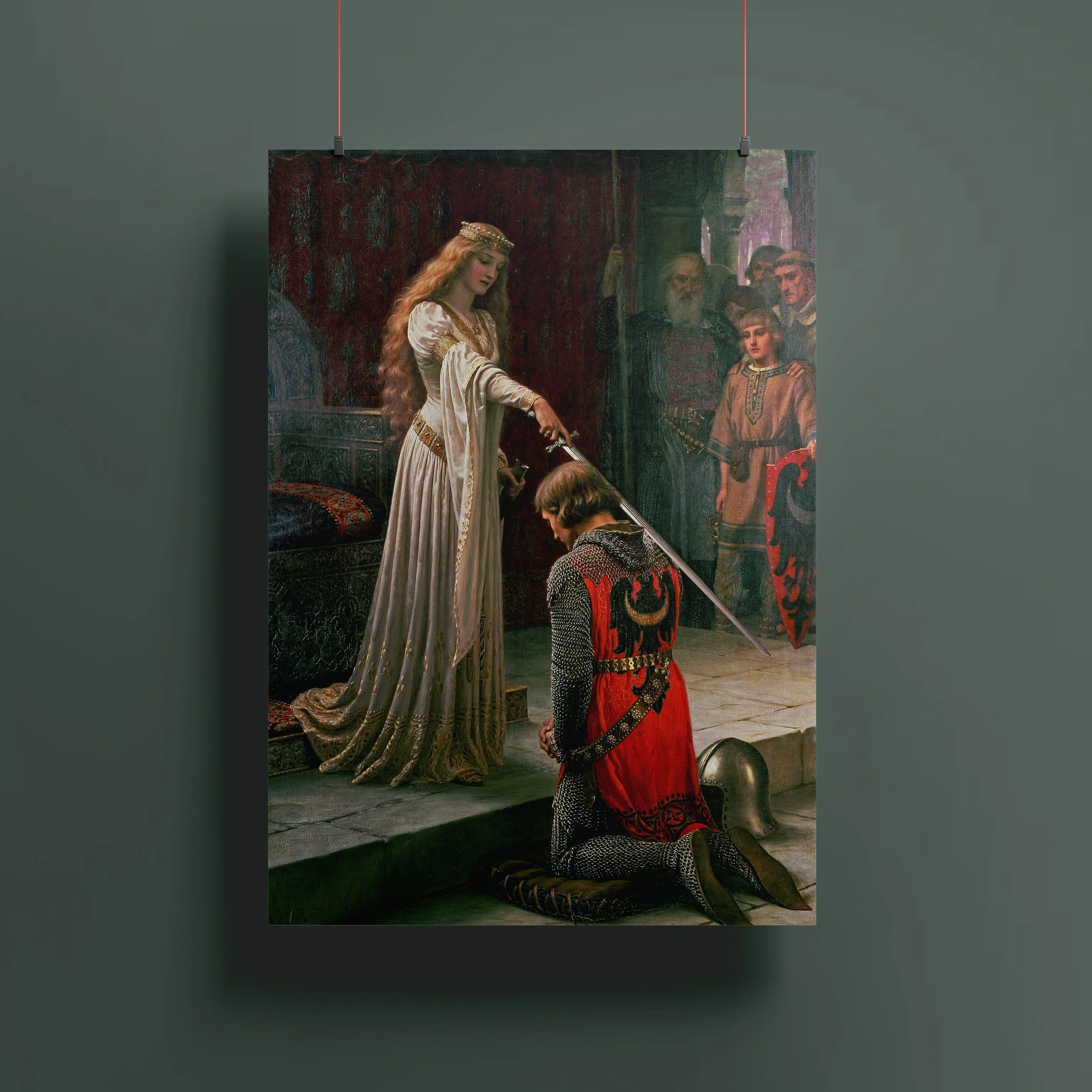 "The Accolade" (Edmund Blair Leighton) Poster