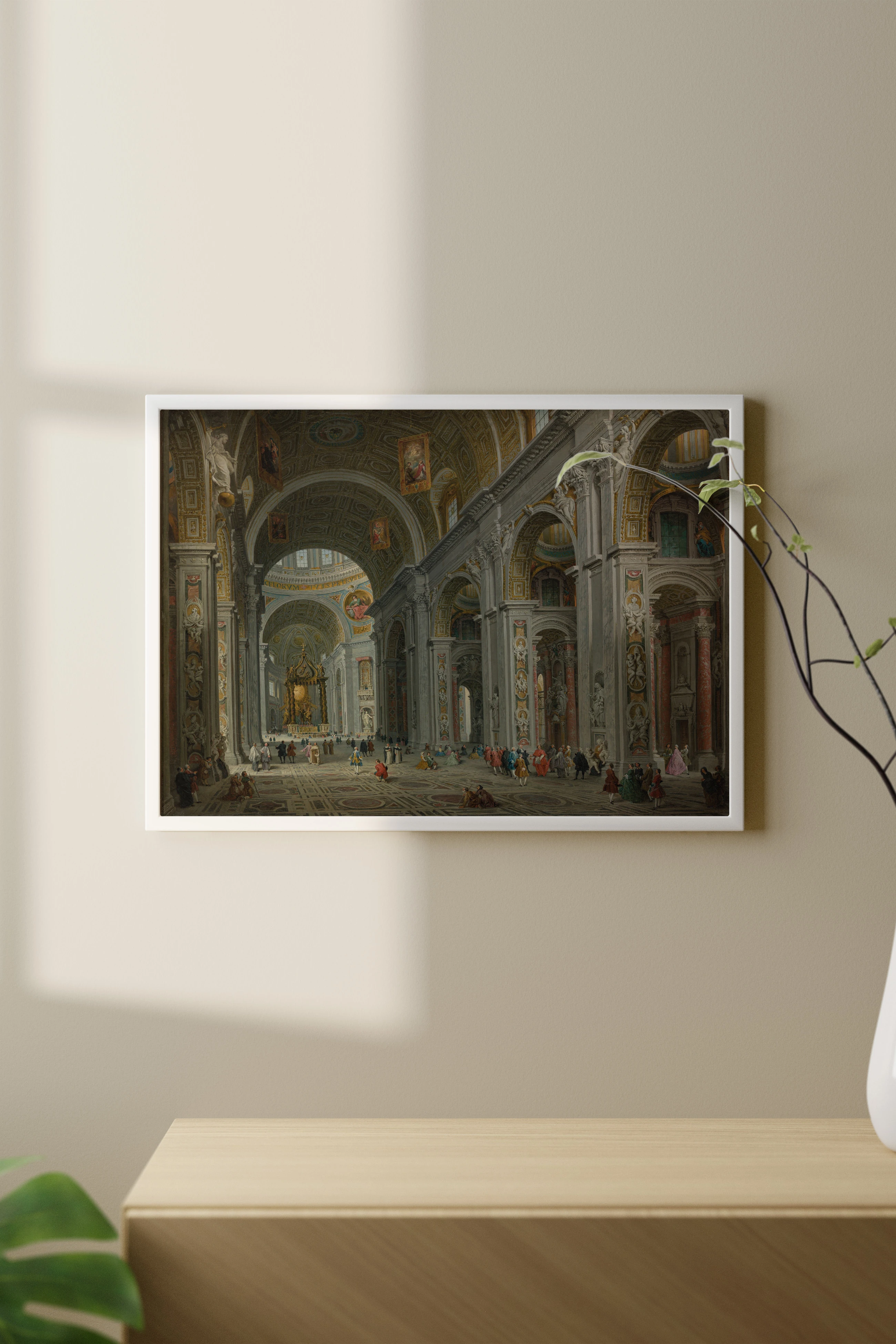 Giovanni Paolo Panini - Aziz Petrus Bazilikası Poster