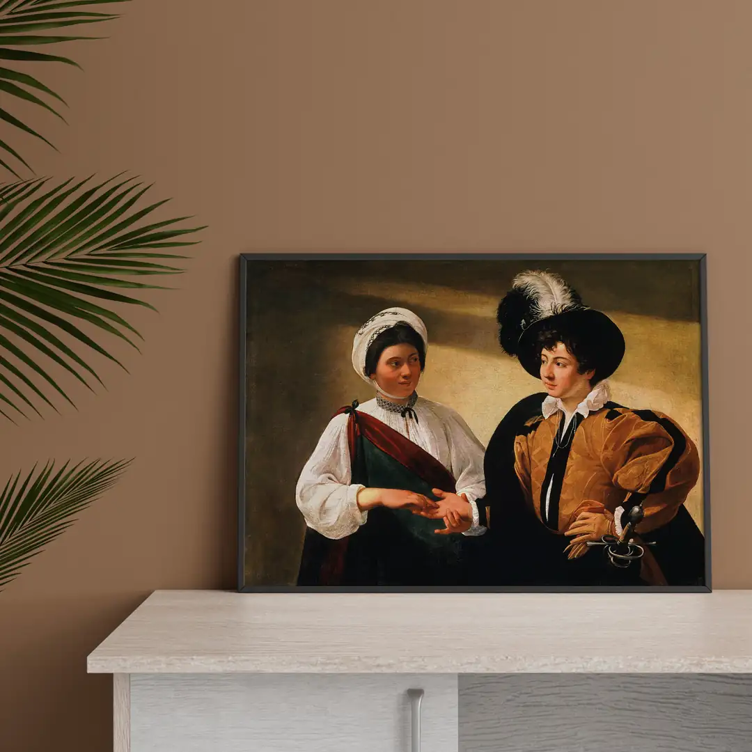 Caravaggio - Falcı Kadın Poster