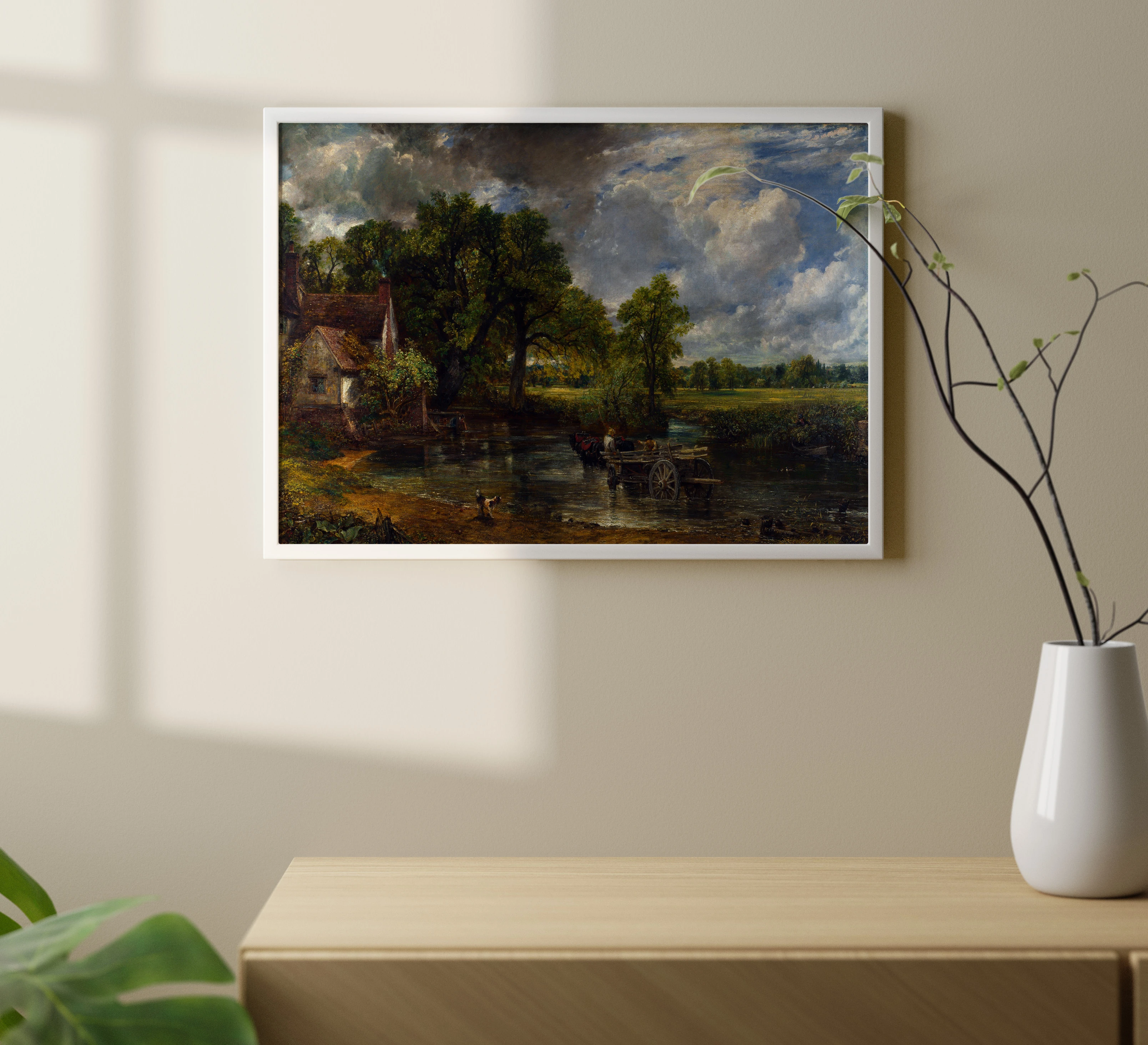 John Constable - Saman Arabası Poster