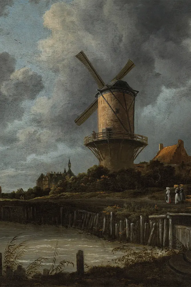 Jacob van Ruisdael - Yel Değirmeni Poster