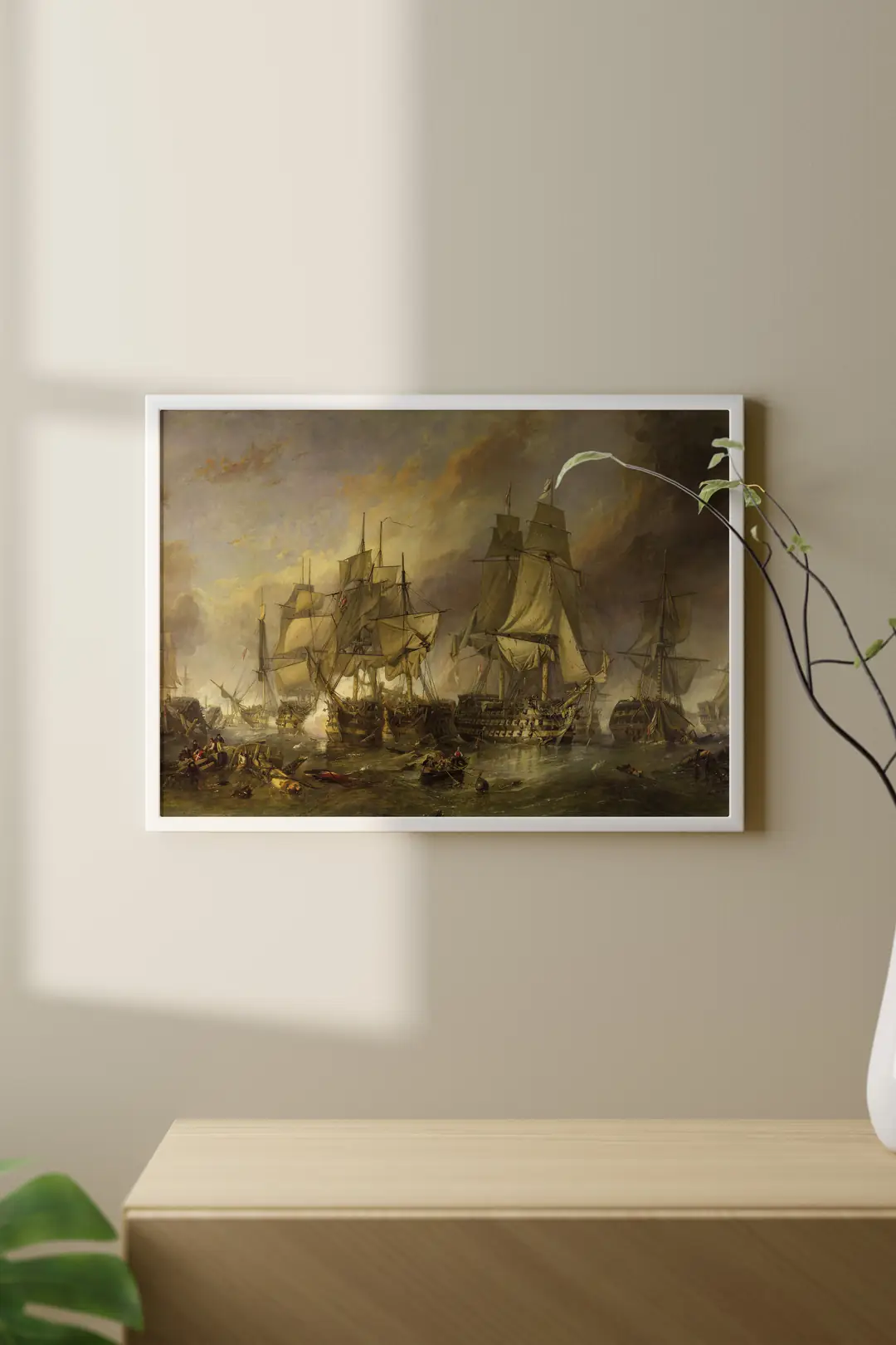 William Clarkson Stanfield - Trafalgar Savaşı Poster