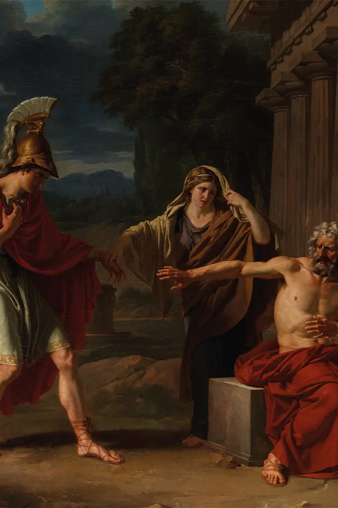 Jean-Antoine-Théodore Giroust - Oidipus Kolonos'ta Poster