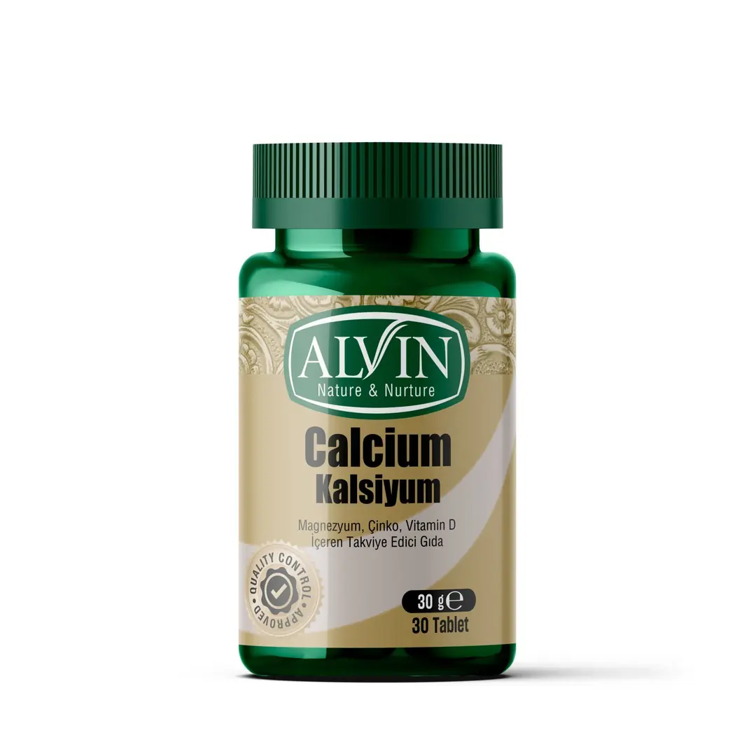 Kalsiyum, Magnezyum, Çinko, Vitamin D Gıda Takviyesi