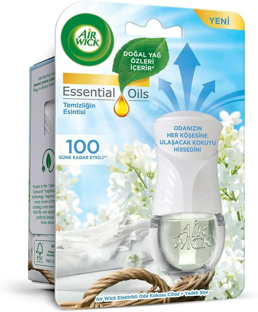 Air Wick Elektrikli Oda Kokusu Cihaz Yedek Şişe Temizliğin Esintisi