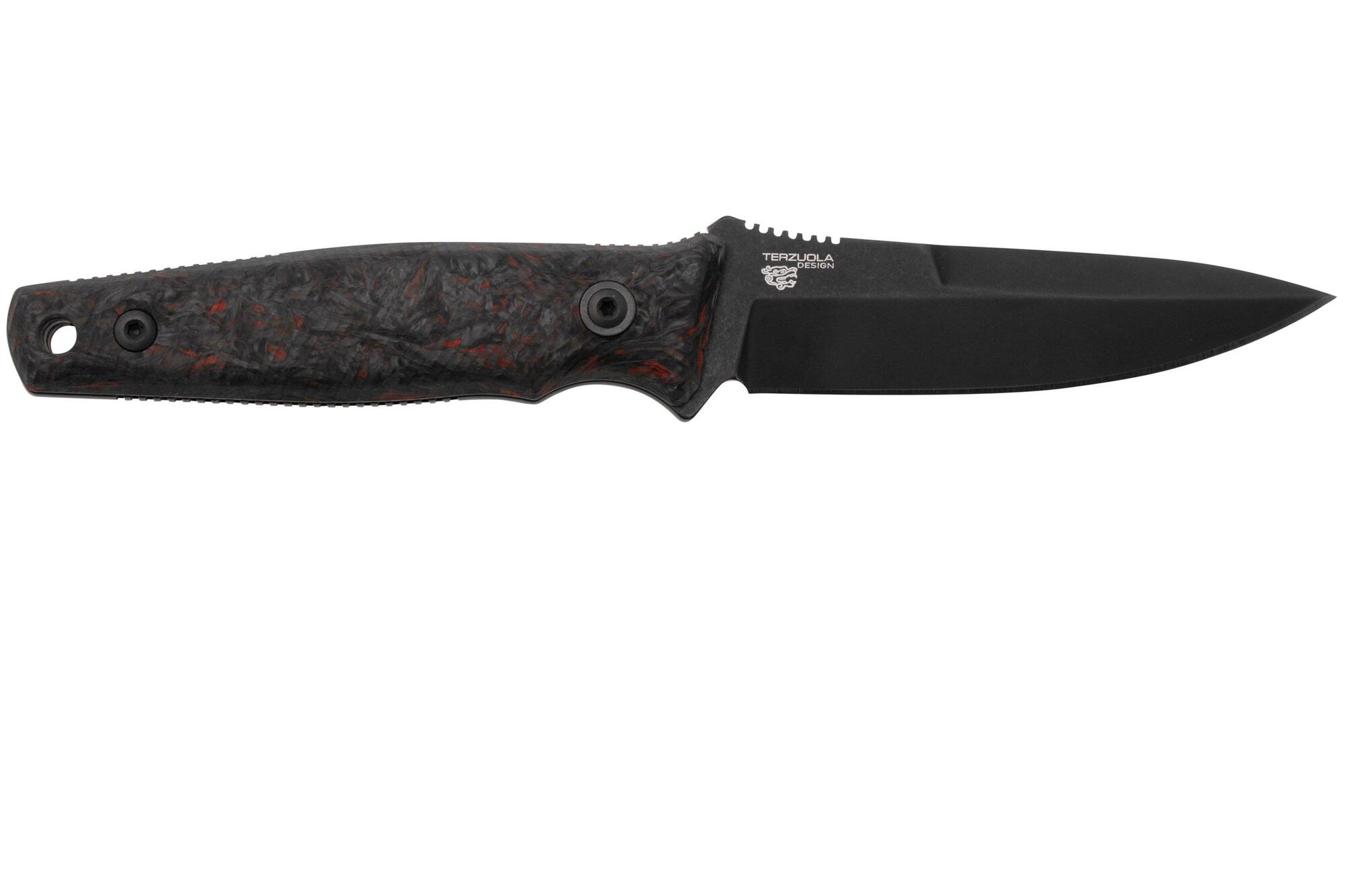 MKM TPF Defense Dark Stonewashed MagnaCut blade Dark Matter Red CF ...