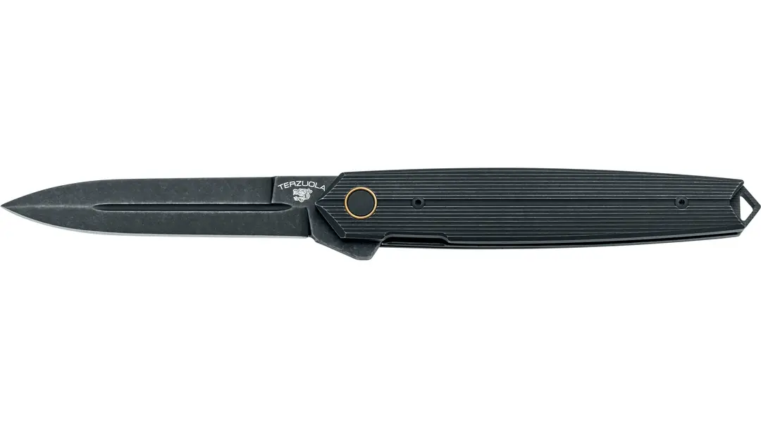 Fox Knives Pacifico Black PVD Stonewash MagnaCut Blade and Titanium ...