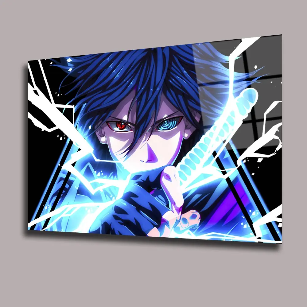 Elektirikli Sasuke Uchiha Anime Cam Tablo #PCT0481