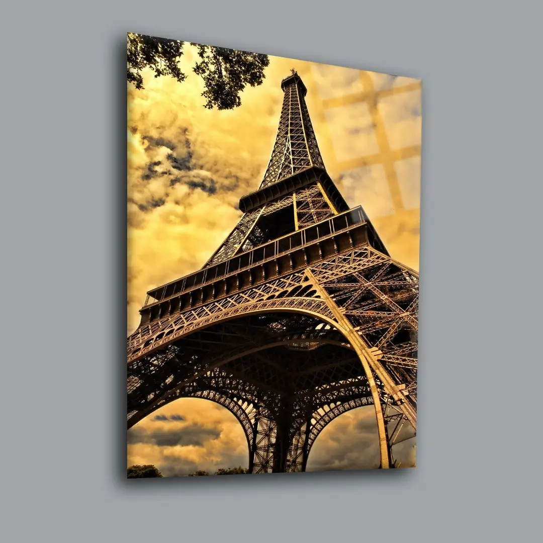 Eyfel Kulesi Manzara Cam Tablo #PCT0055