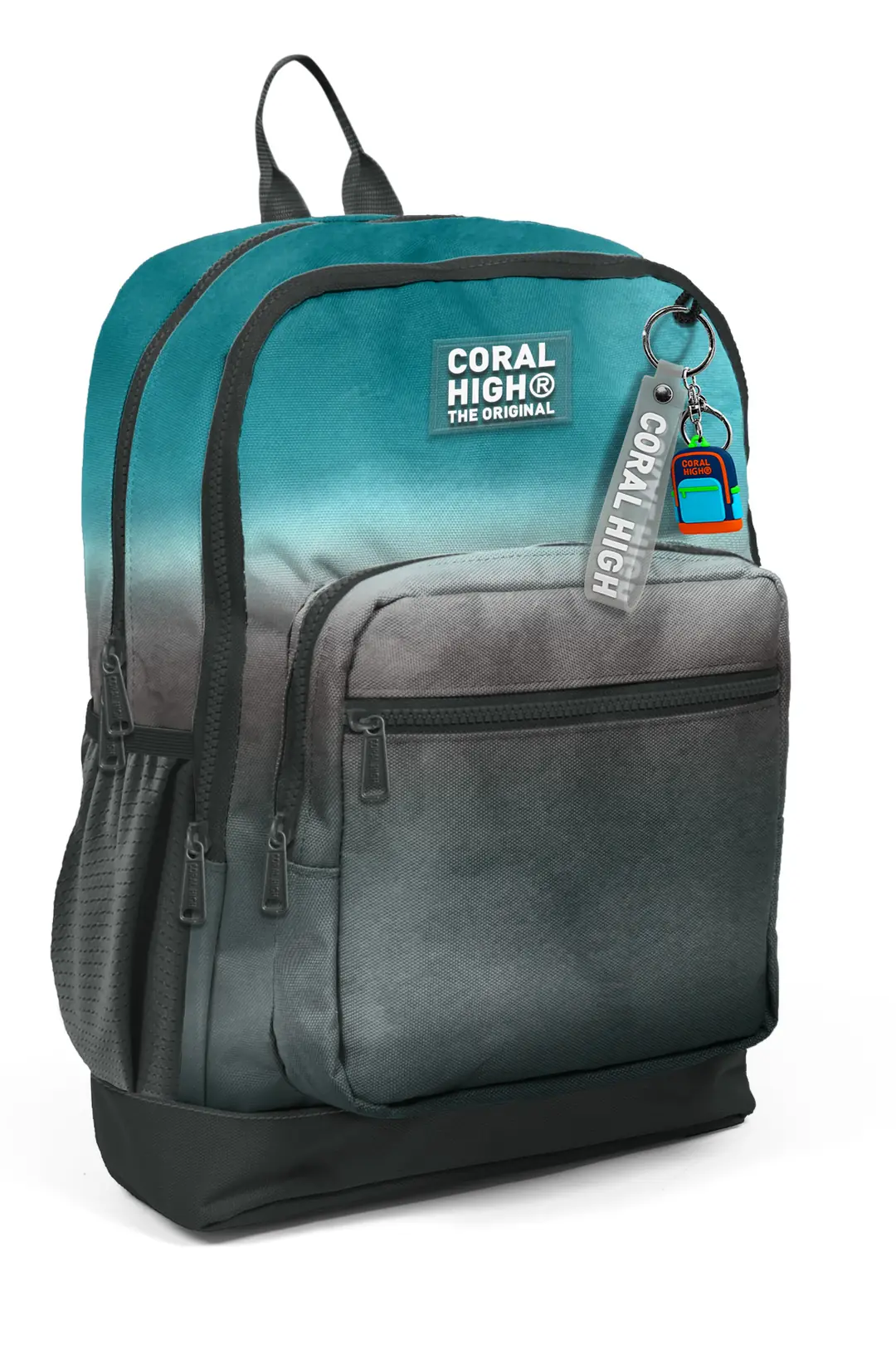 Coral High Kids Turkuaz Gri Batik Okul Sırt Çantası