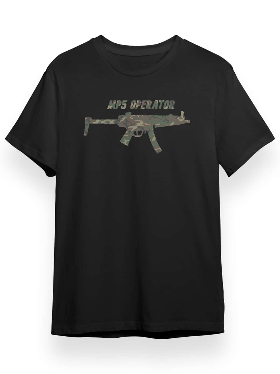 MP5 OPERATOR WOODLAND Kamuflaj Tshirt Ön