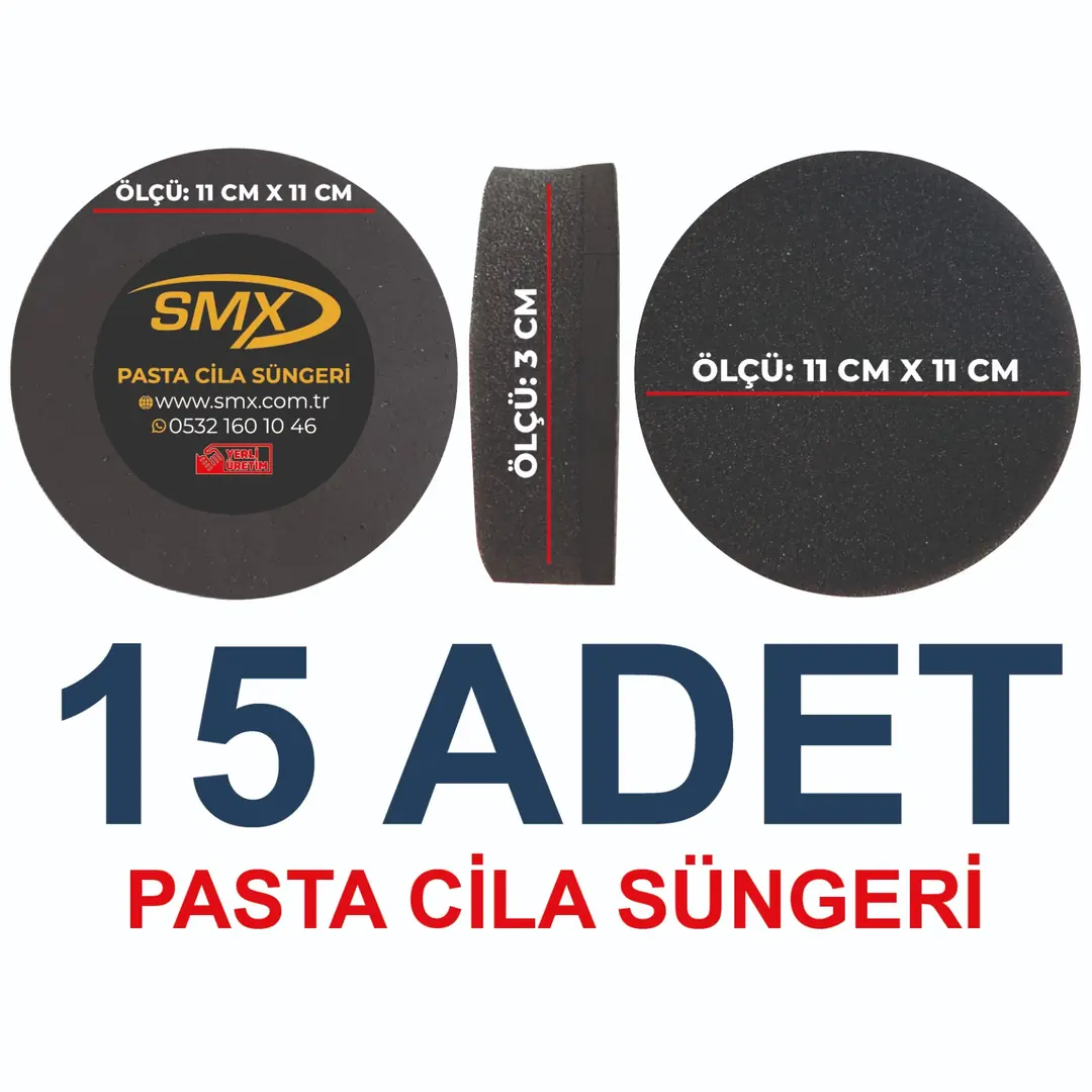 PASTA CİLA SÜNGERİ (15 ADET)