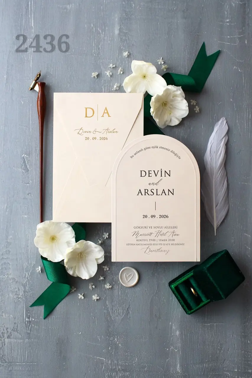 Ekonomik Davetiye | Pink Point Davetiye 2436 | Pink Point Davetiye