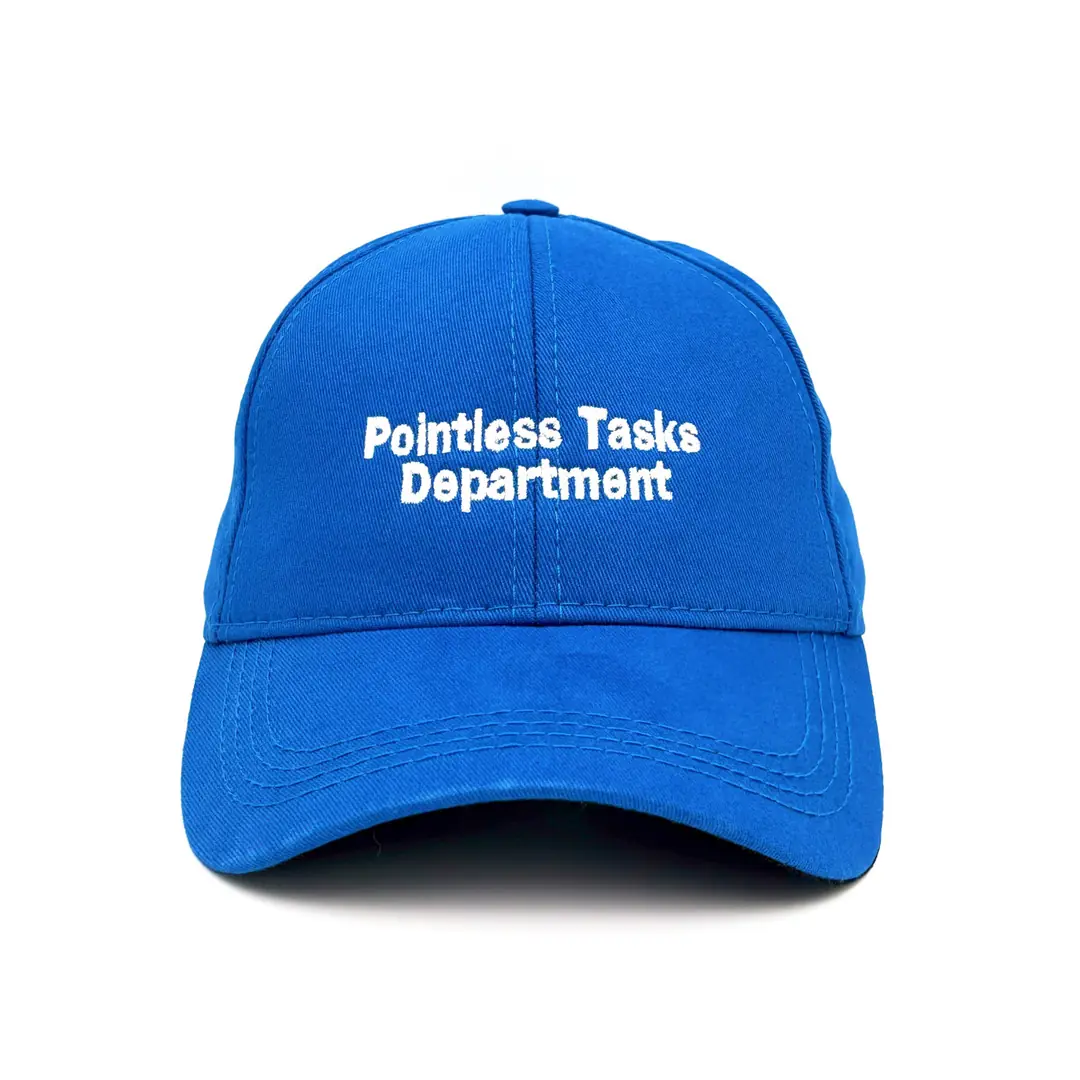 POINTLESS TASKS DEPARTMENT CAP 085 BLUE