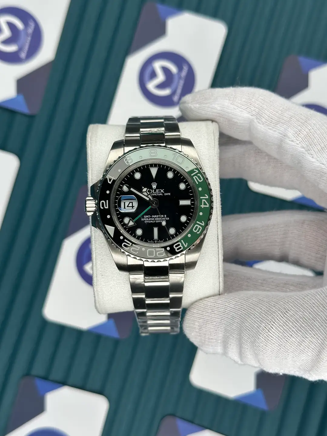 ROLEX GMT MASTER II BLACK DIAL STARBUCKS OYSTER