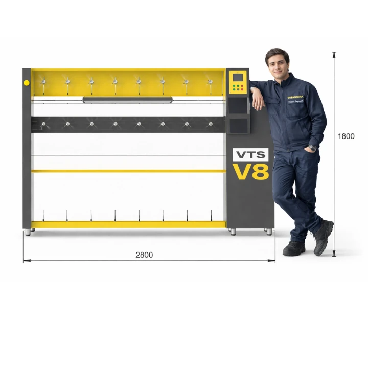 vatansera® VTS H8 İp Sarma Makinesi | 8 Kancalı Profesyonel Sarım