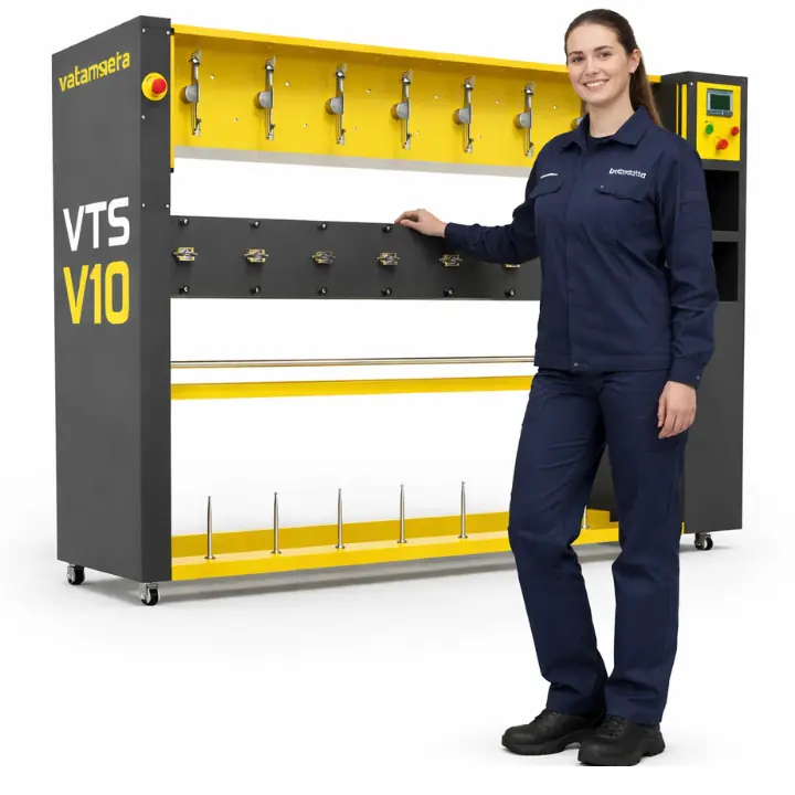 vatansera® VTS H8 İp Sarma Makinesi | 8 Kancalı Profesyonel Sarım