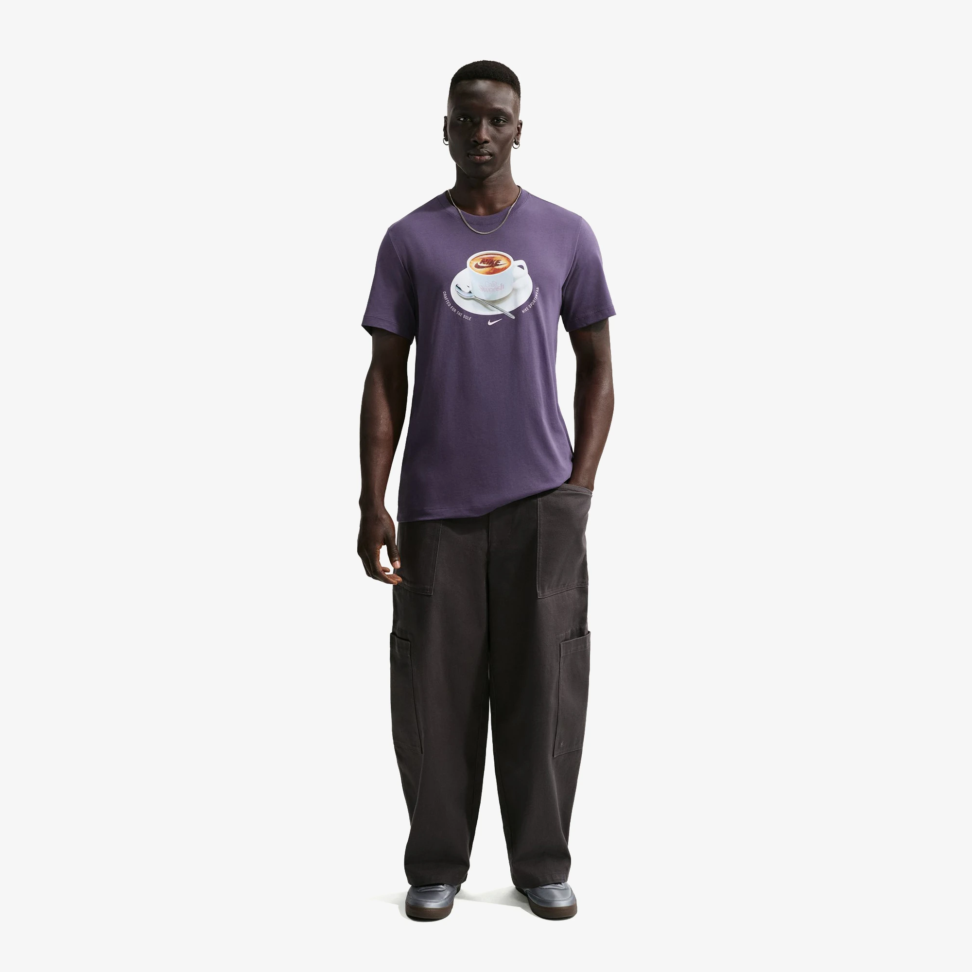 Nike Cafe Swoosh Mug Tee 'Purple' - WUNDER