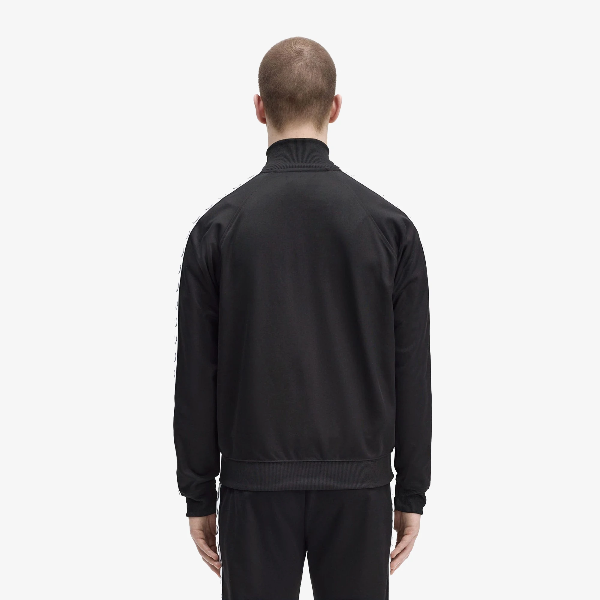 Fred Perry Taped Track Jacket 'Black' - WUNDER