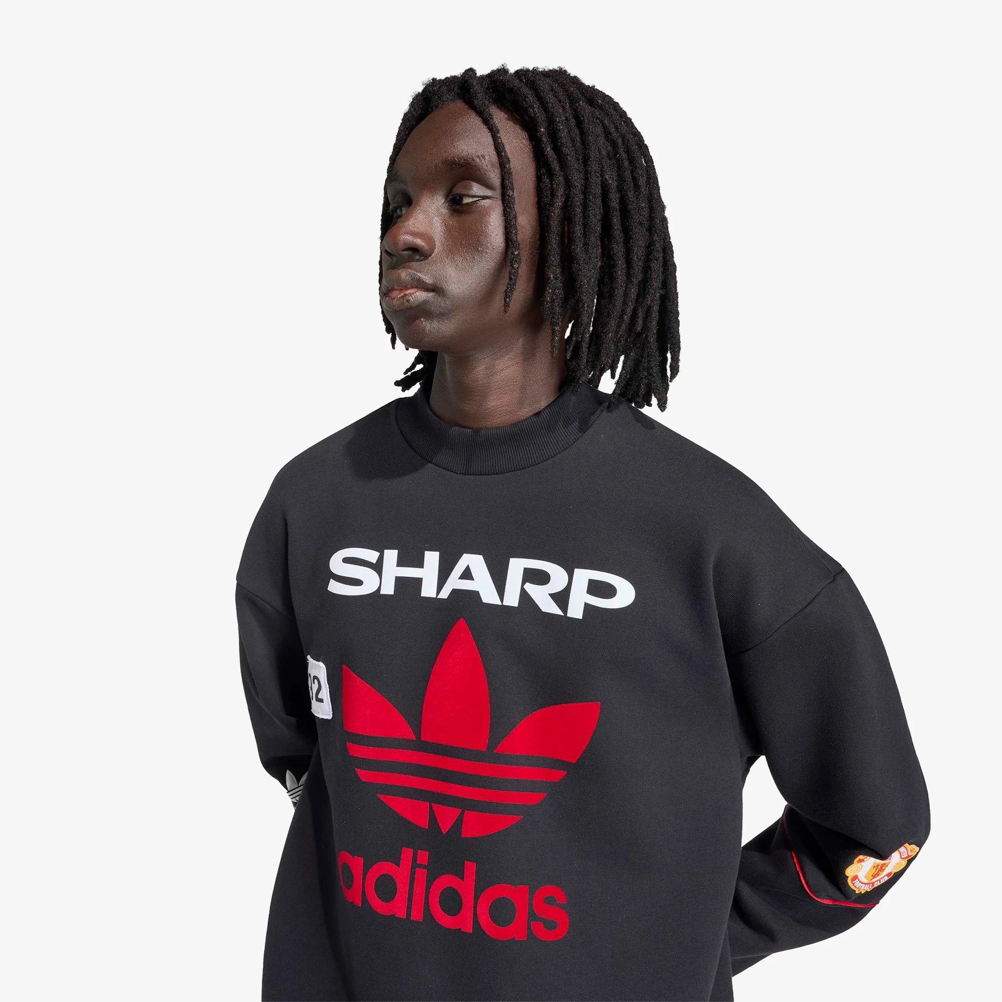 adidas Manchester United Crew Sweat '90 'Black' - WUNDER