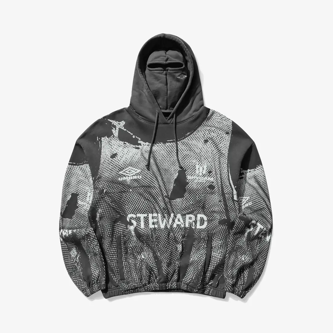 UMBRO Steward Vest Masked Hoodie 'Dark Grey' - WUNDER