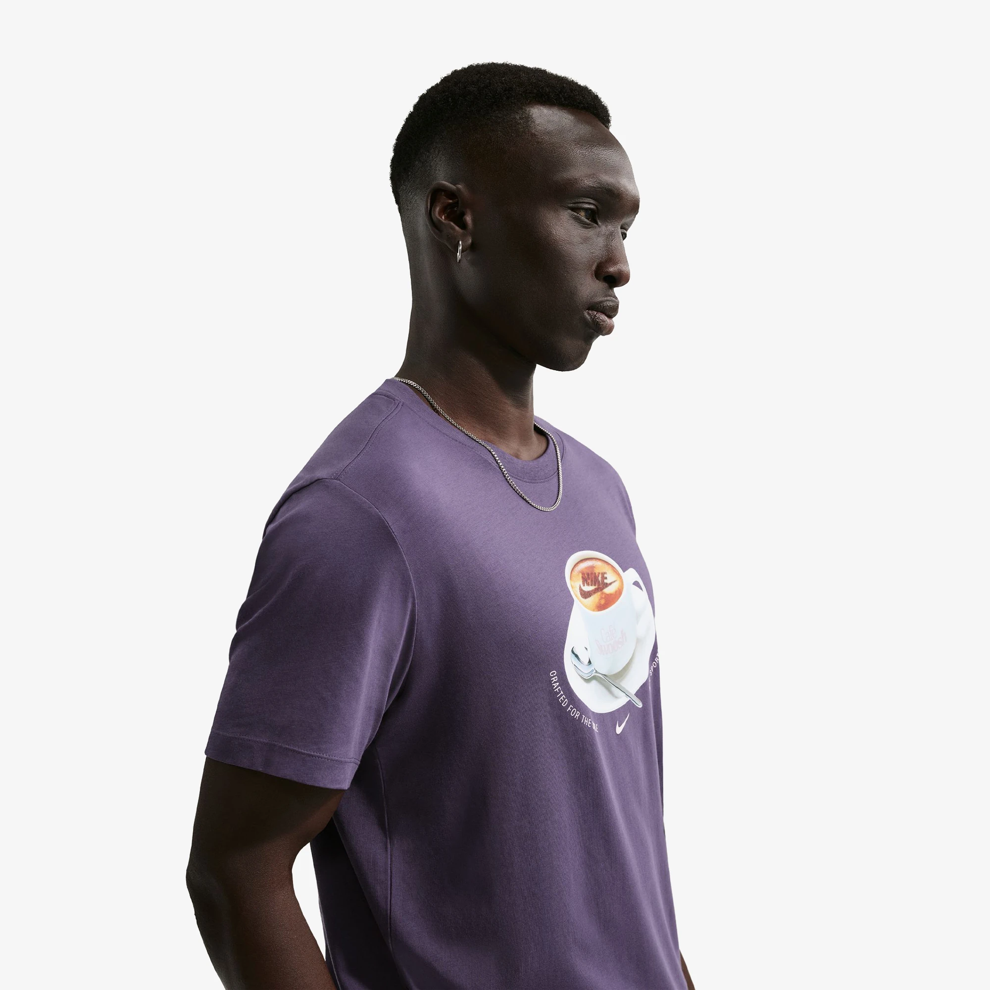 Nike Cafe Swoosh Mug Tee 'Purple' - WUNDER