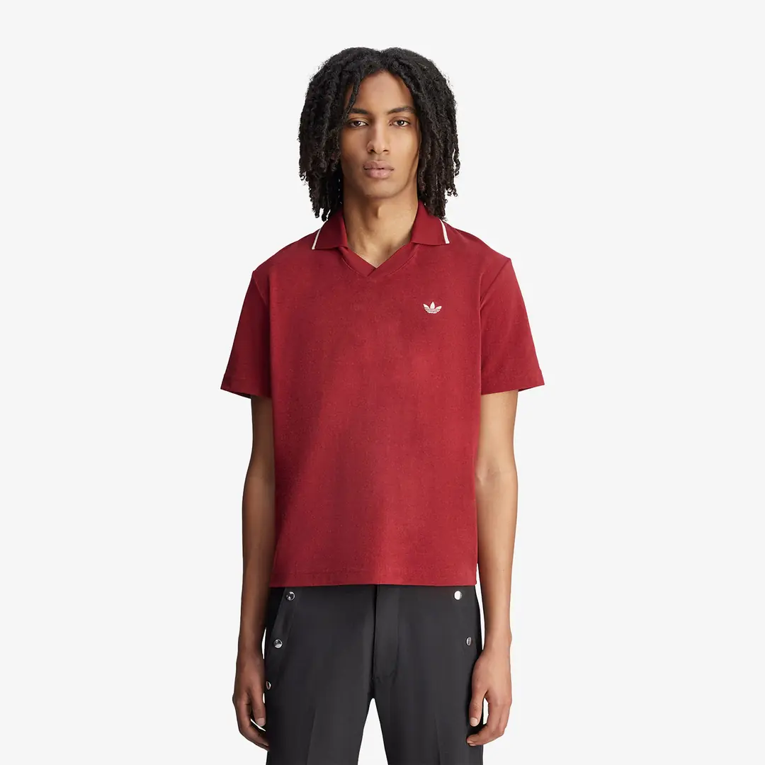 Wales Bonner x adidas Polo Shirt 'Collegiate Burgundy' - WUNDER