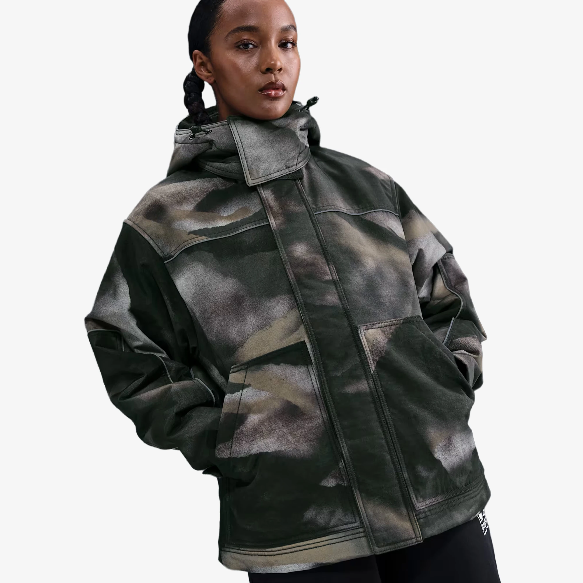 Nike x Stussy Utility Hooded Jacket 'Green' - WUNDER