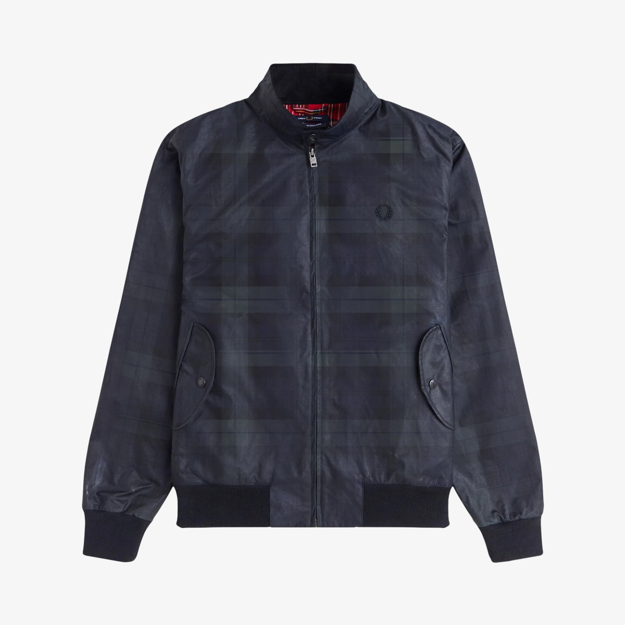 Fred Perry Harrington Jacket 'Black Watch Tartan' - WUNDER