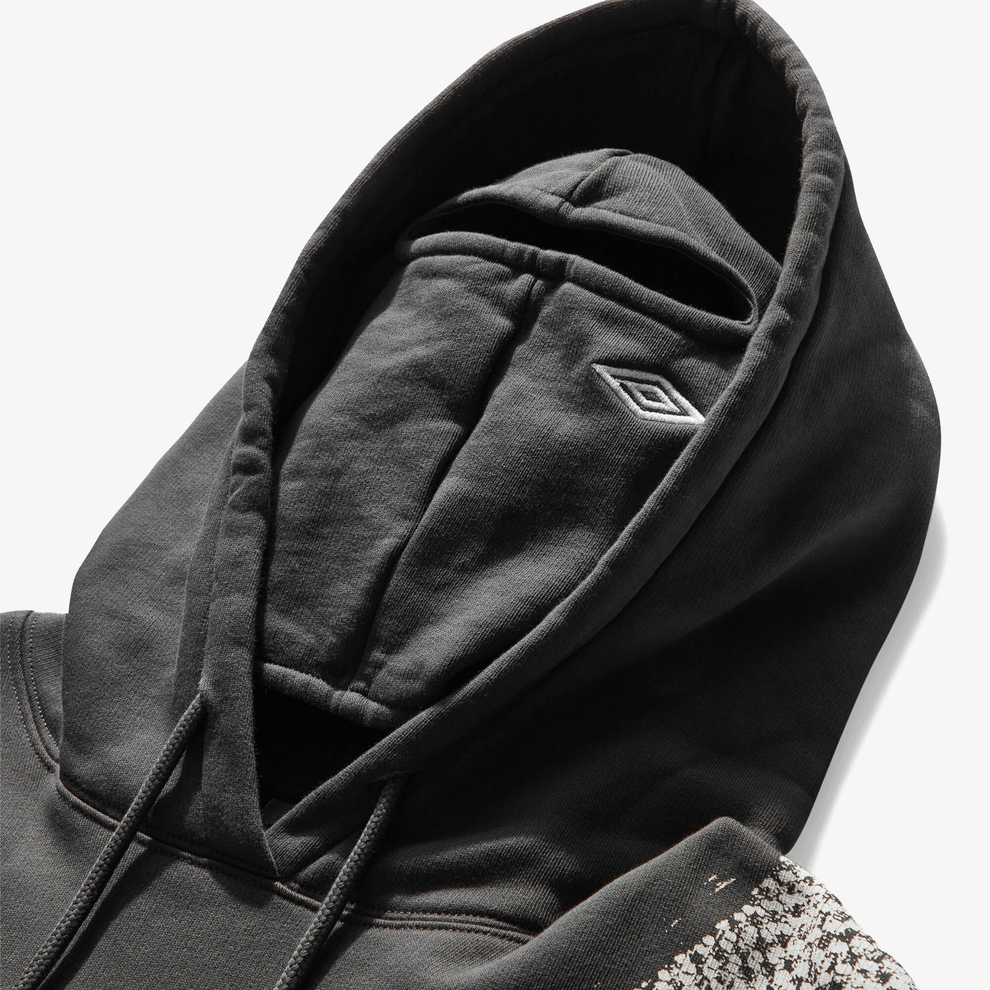 UMBRO Steward Vest Masked Hoodie 'Dark Grey' - WUNDER