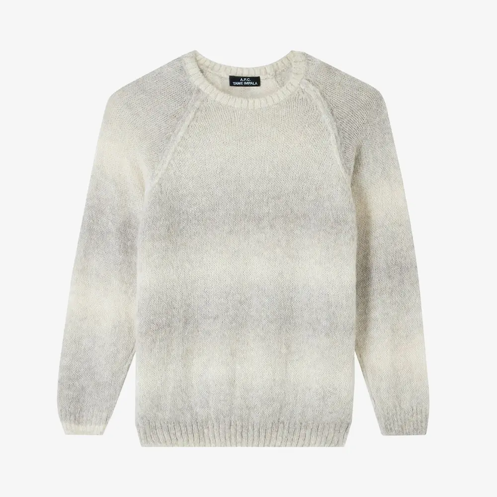 A.P.C. x Tame Impala Mavericks Sweater 'Heather Ecru' - WUNDER