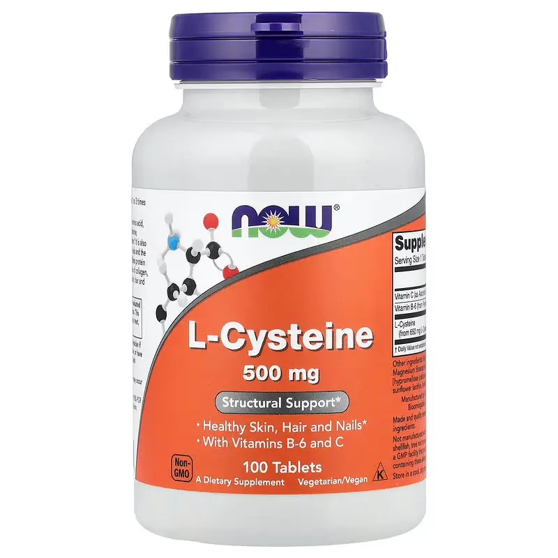 Now FoodsL-Cysteine, 500 mg, 100 Tablets