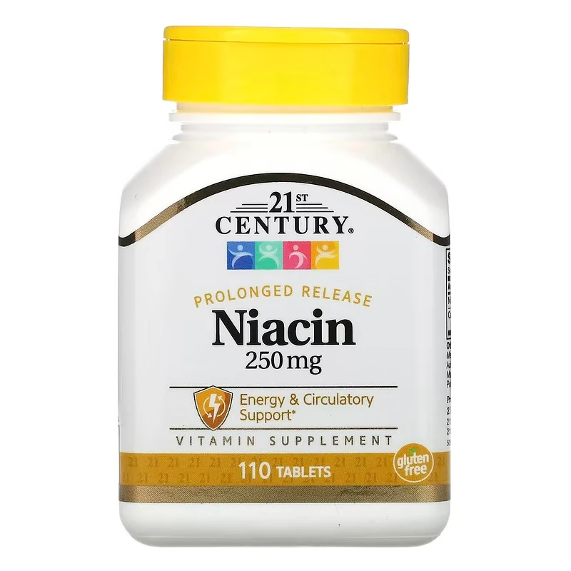 21St CenturyNiacin, Prolonged Release, 250 mg, 110 Tablets