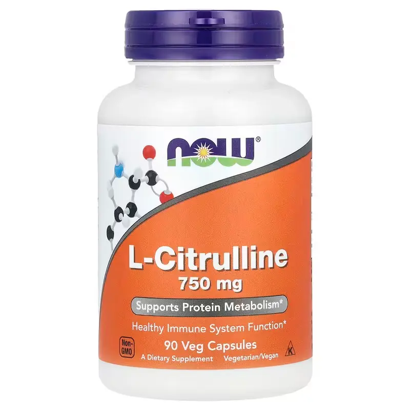Now FoodsL-Citrulline, 750 mg, 90 Veg Capsules - Supports Protein ...