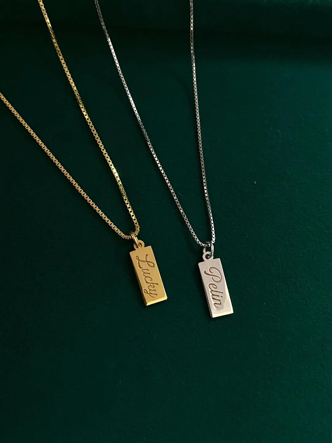 Plaka Kişiye Özel Şans Yoncası Kolye | 925 Gümüş