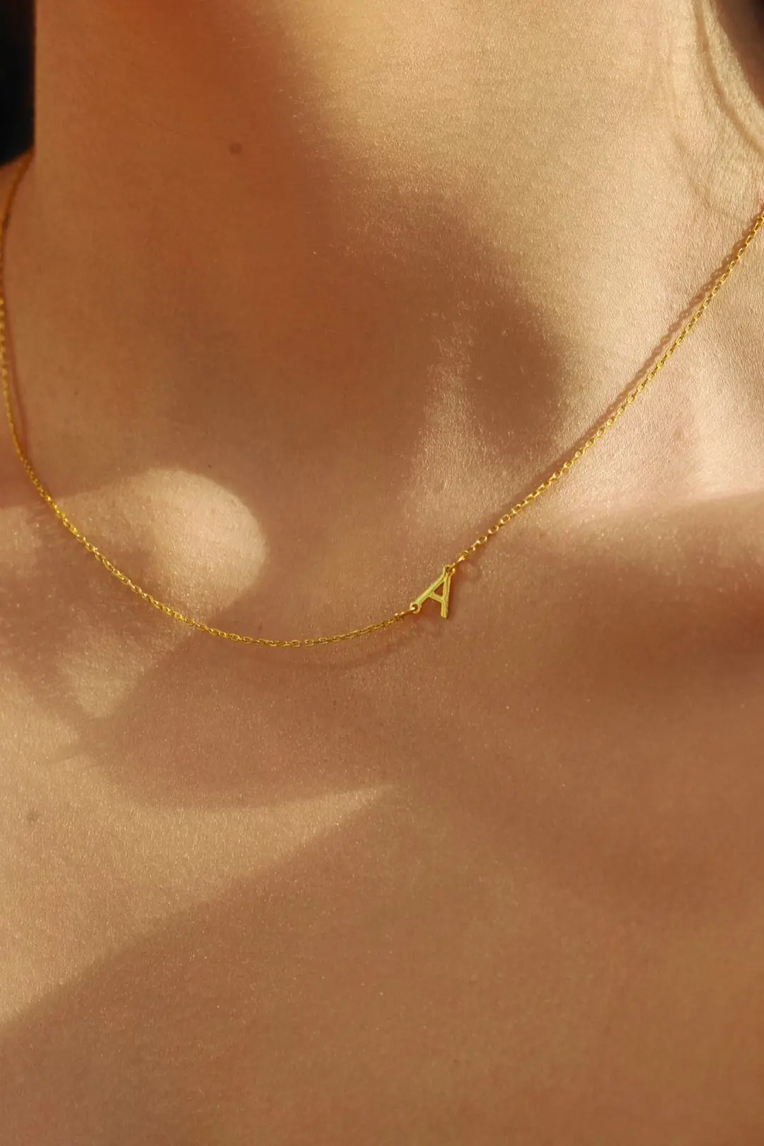 Mini Yan Harf Kolye | 925 Gümüş