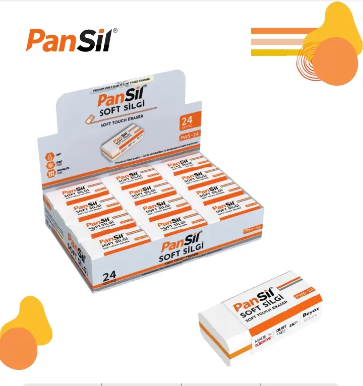 Pansil Beyaz Soft Silgi-24 Adet