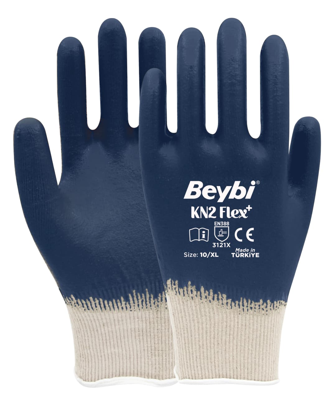 Beybi KN2 Flex+ Pamuk Likralı Örme Eldiven - Usta Eldiven