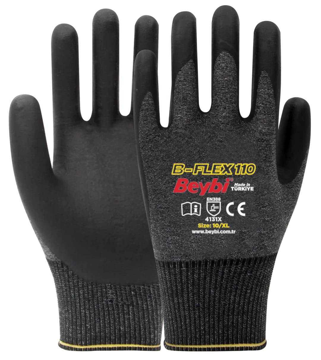 Beybi B-Flex110 Likralı Köpük Nitril Eldiven - Usta Eldiven