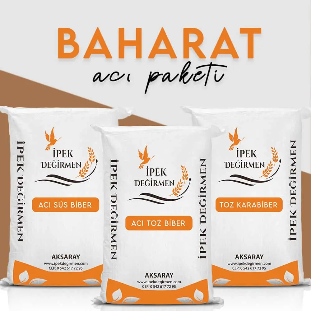 Toz Karabiber Toz Acı Biber Süs Pul Biber 300 Gram Baharat Paketi