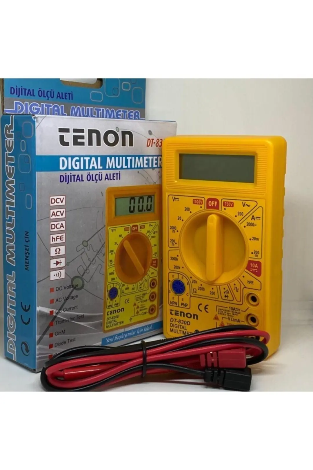 Dijital Multimetre Avometre Digital Ölçü Aleti Dt-830D - Tenon - Ceta ...