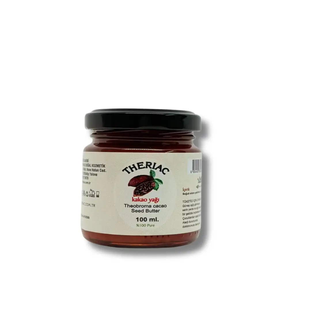 Kakao Yağı soğuk sıkım 100 ml - theriac
