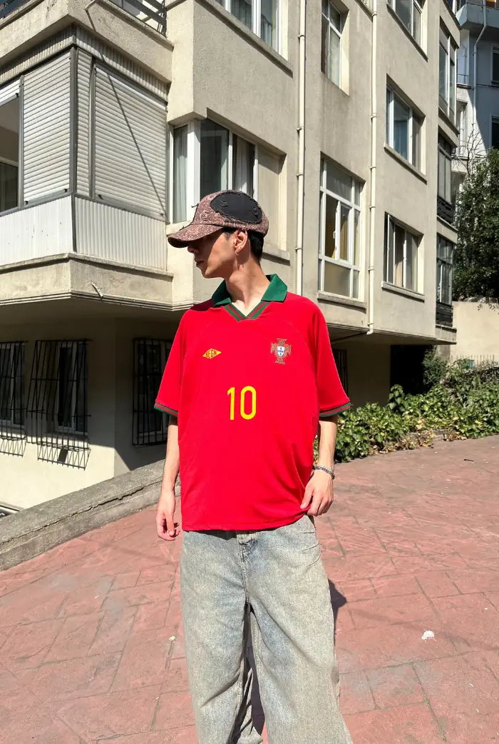 Portugal Jersey Polo Yaka Premium T-shirt
