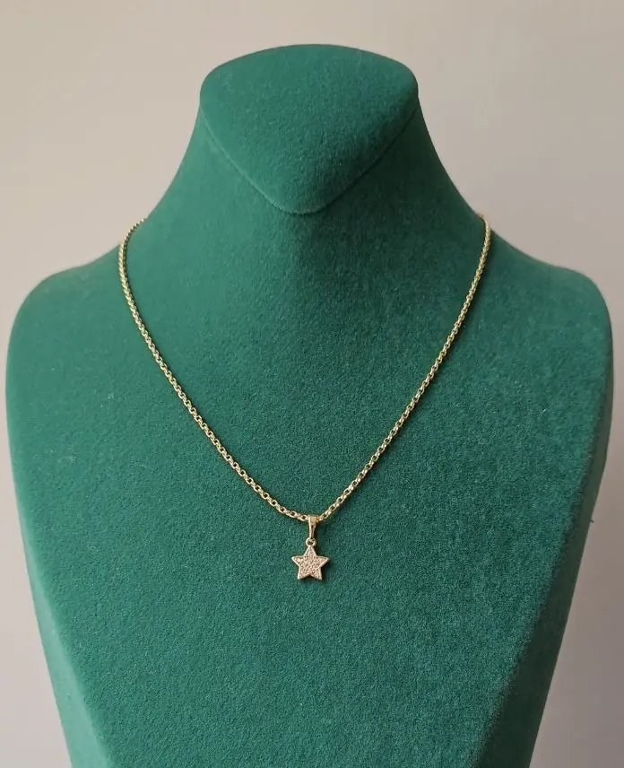 Xuping Yıldız Taşlı Gold Kolye