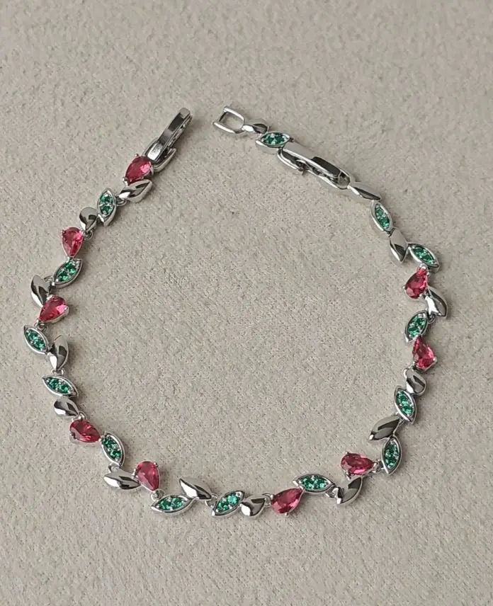 Xuping Renkli Taşlı Silver Bileklik